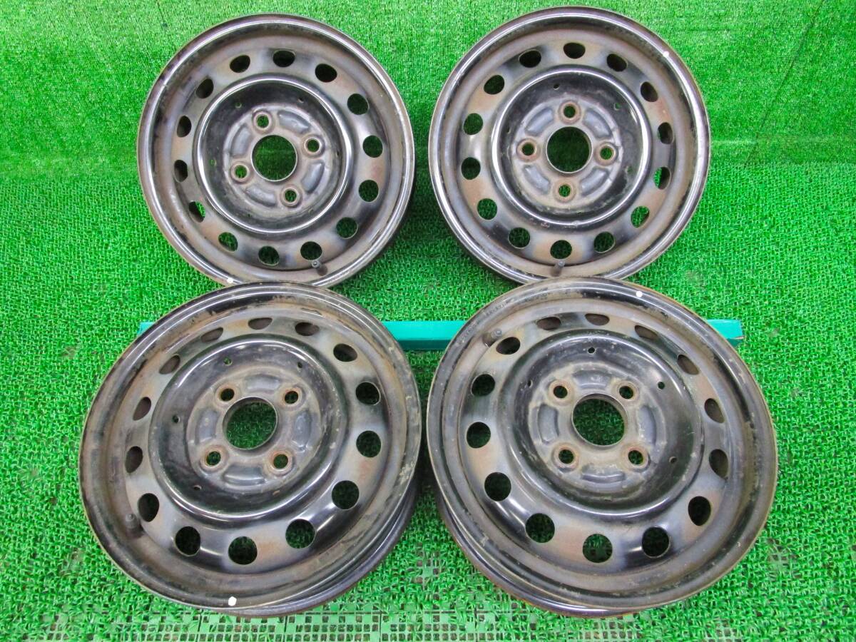 Yahoo!オークション - 三菱/ミツビシ純正スチール/4.0J-13+46・4H100/...