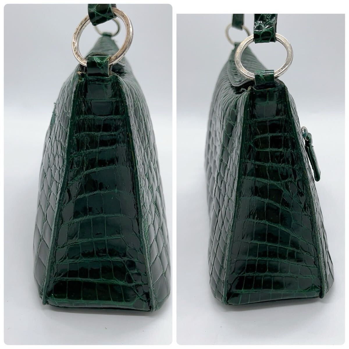 極美品!!!艶々シャイニング加工!!! クロコダイル リアルクロコ 極美品!!!艶々シャイニング加工!!! クロコダイル リアルクロコ
