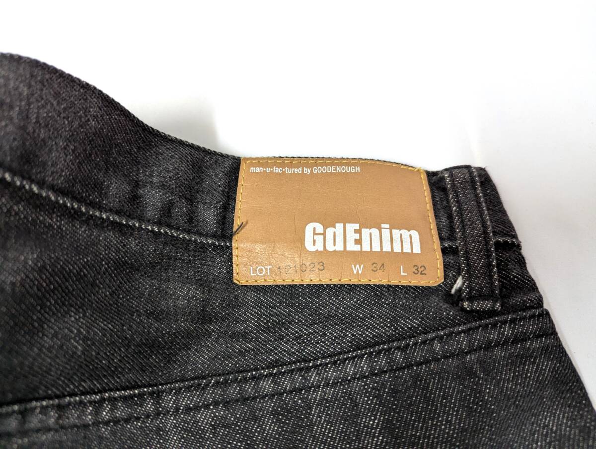 グッドイナフ GOODENOUGH 黒 日本製 GdEnim W34 501XX タイプ グッドイナフ GOODENOUGH 黒 日本製 GdEnim W34 501XX タイプ