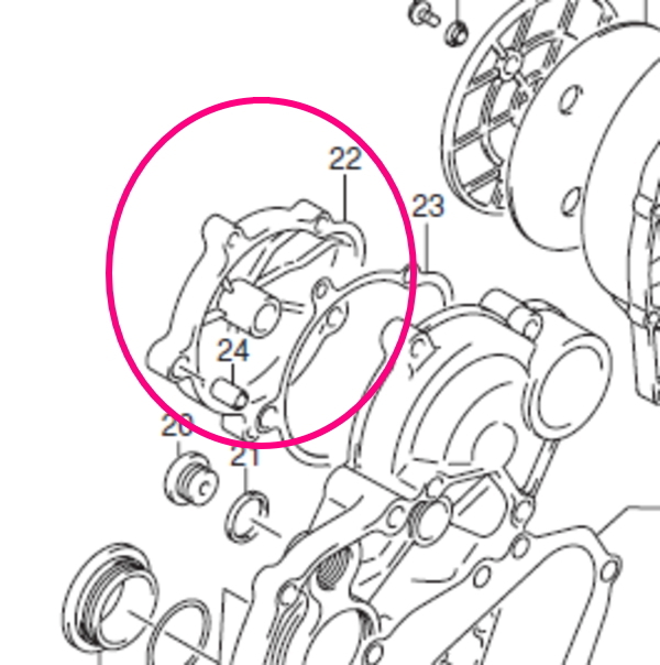 Yahoo!オークション - PMR スターターギヤカバー GSX1300RHayabusa／ハ...