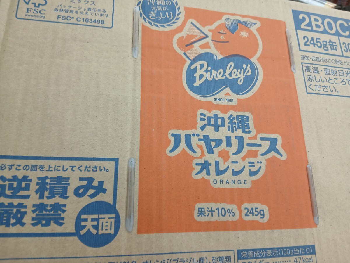 Yahoo!オークション - 沖縄バヤリース オレンジ 245g×30本