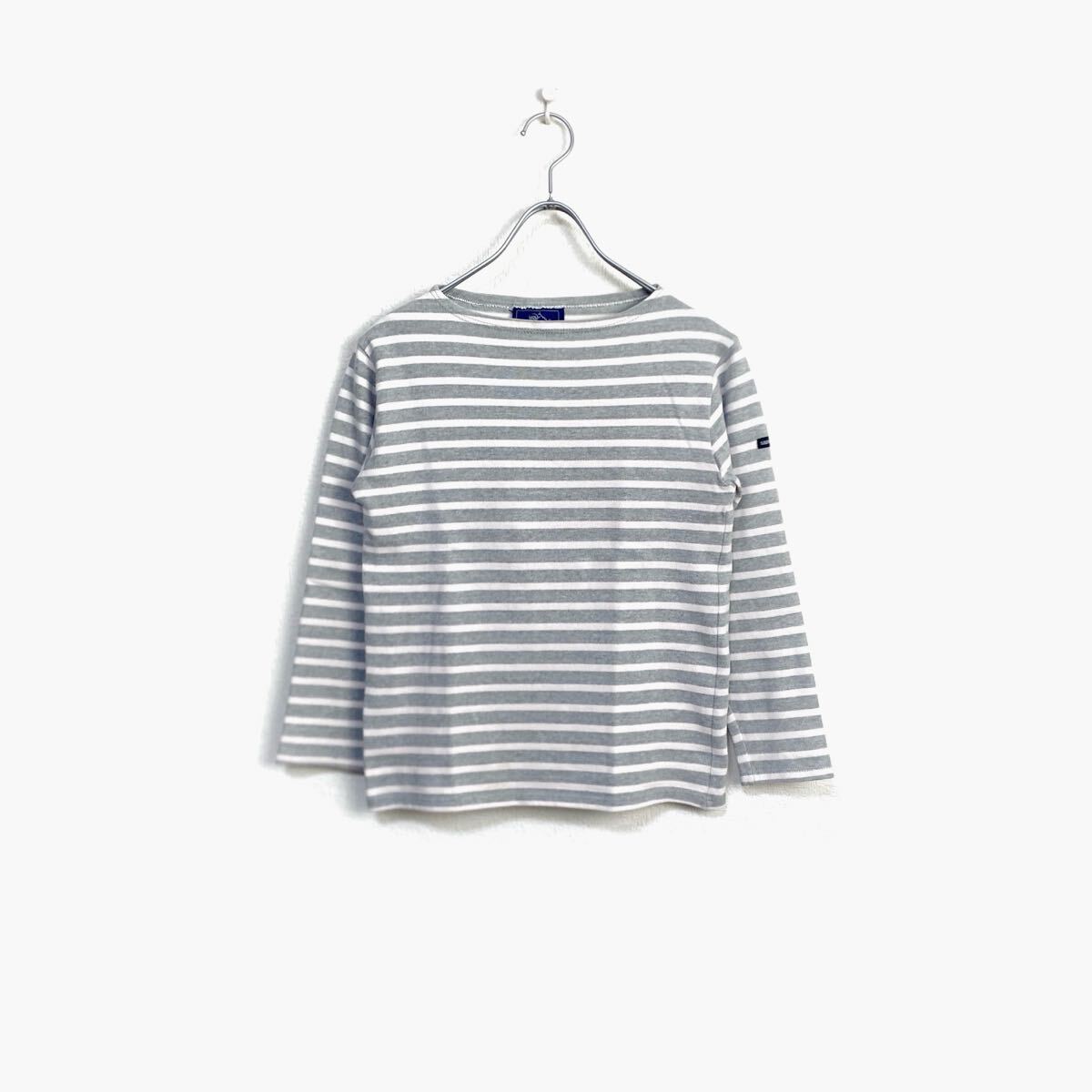 SAINT JAMES ウェッソン ボーダー カットソー Tシャツ グレー SAINT JAMES ウェッソン ボーダー カットソー Tシャツ グレー