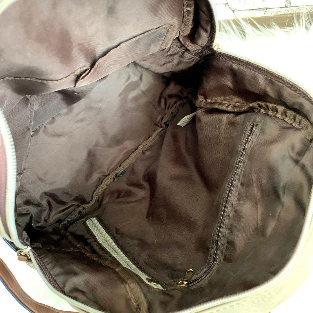 Yahoo!オークション - mono amicus 2wayレザーバックパック ハンドバ...