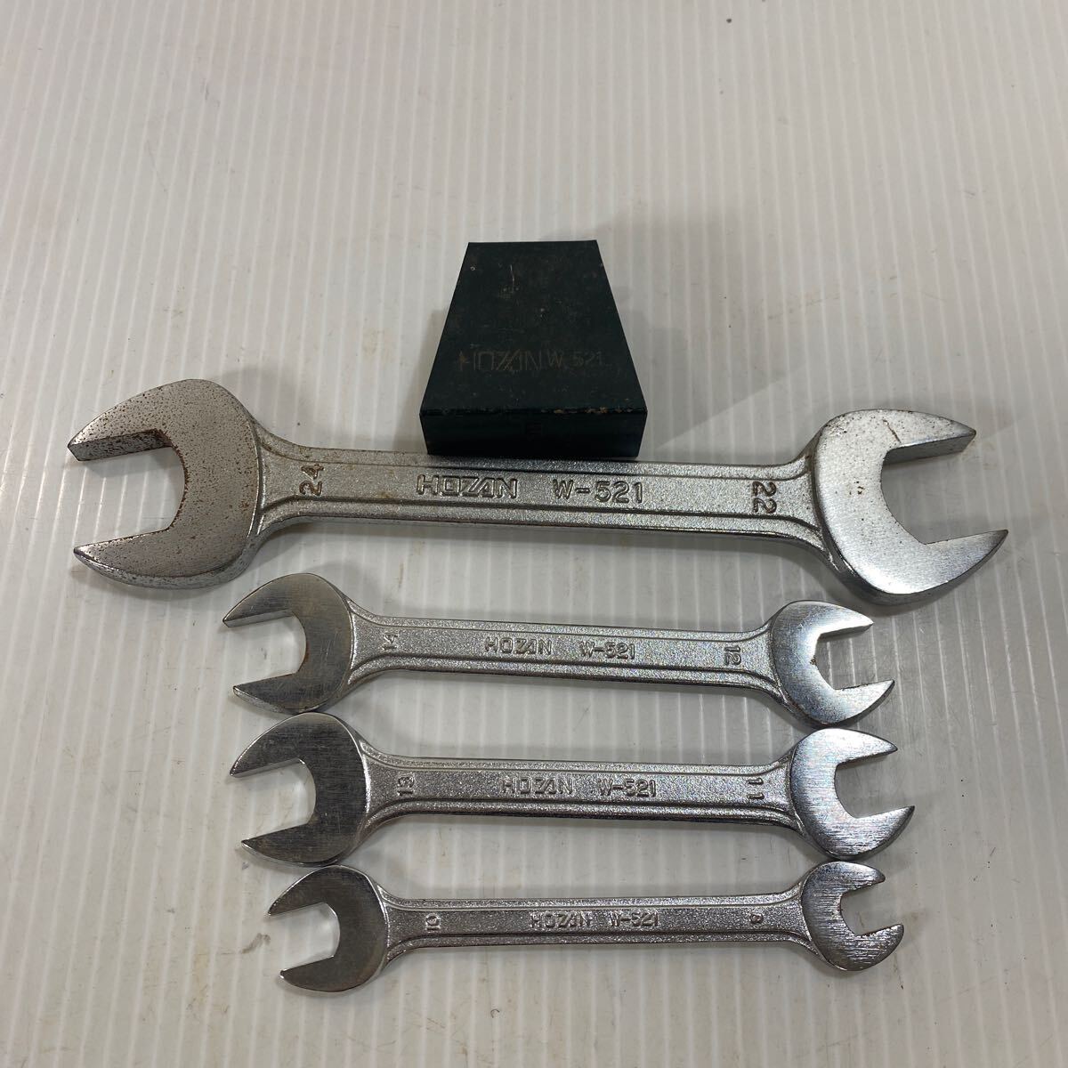 Yahoo!オークション - HOZAN W-521 両口スパナ スパナ 4本 工具 DIY 中...