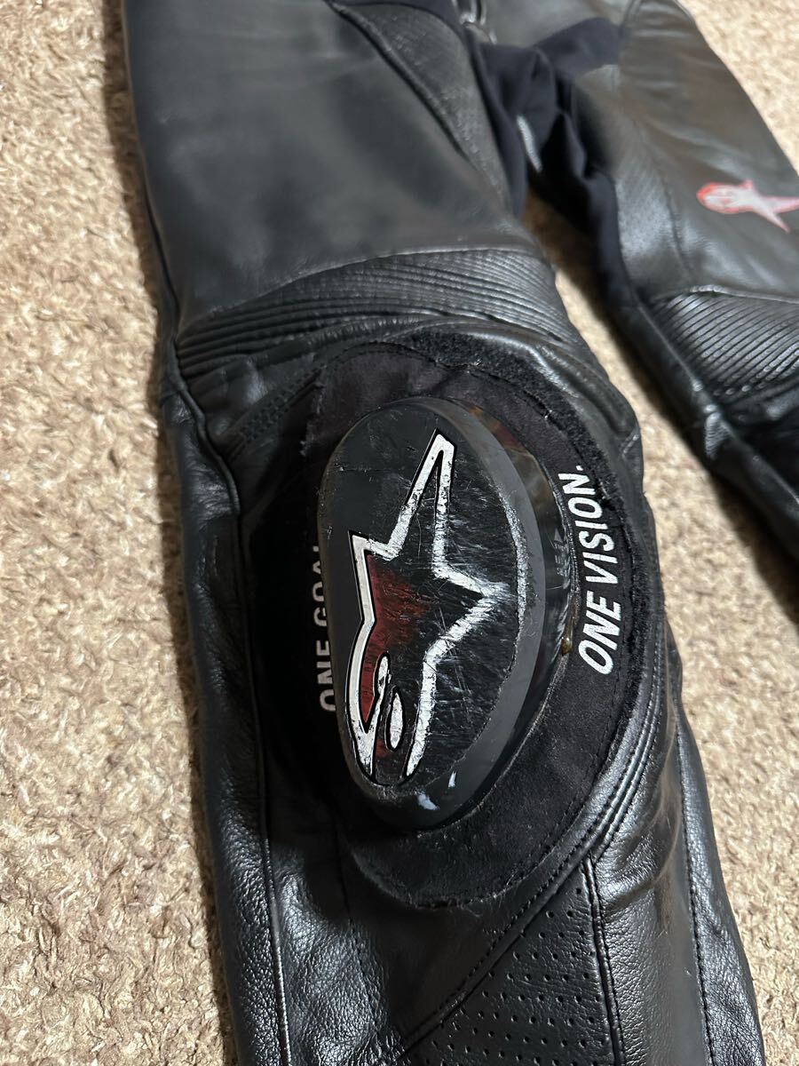 Yahoo!オークション - アルパイン レザーパンツ ライダース US30 Mサイ...