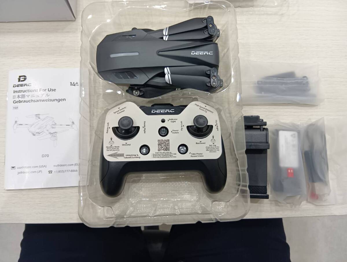 Yahoo!オークション - ドローンカメラ付き 100g未満 DEERC 申請不要 国...
