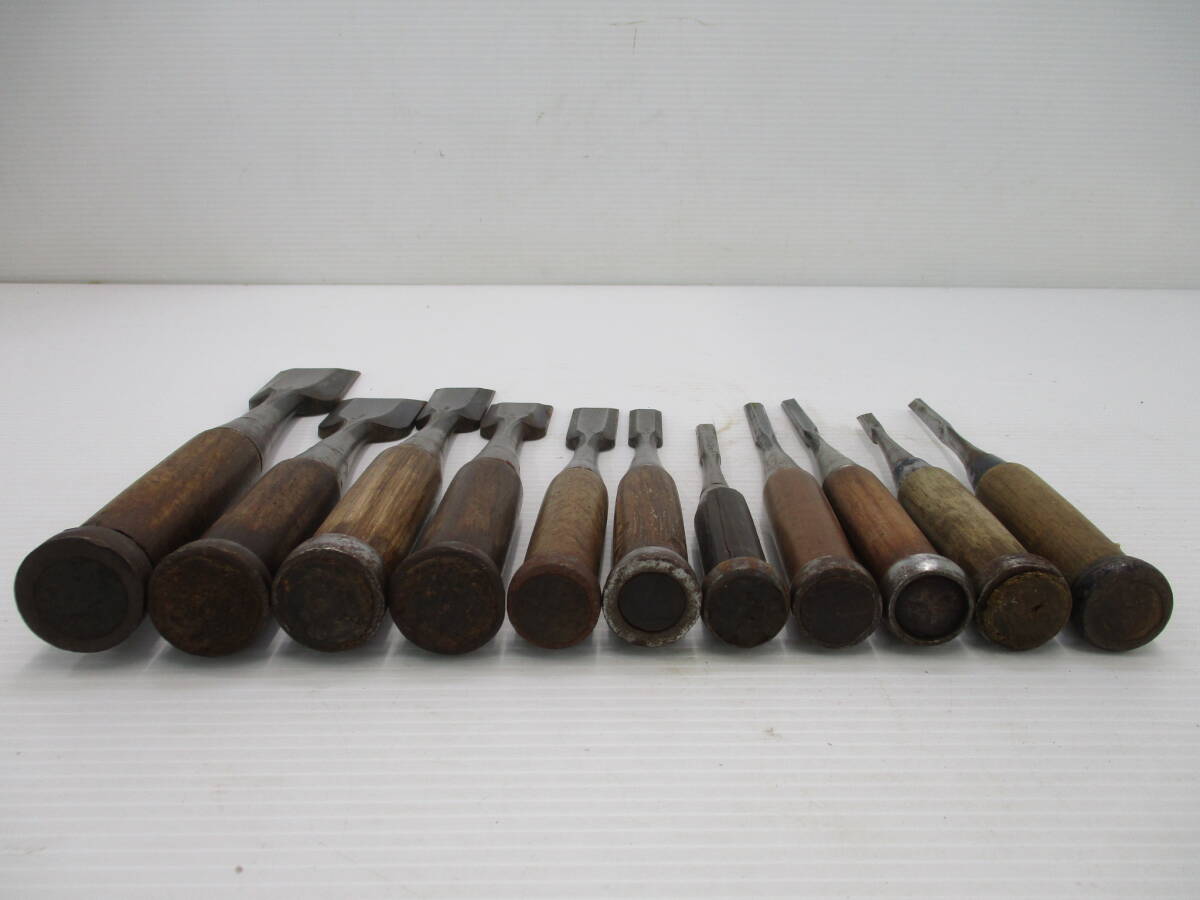 Yahoo!オークション - D86 鑿 のみ 登録 貴久 11丁セット/大工/職人/道...
