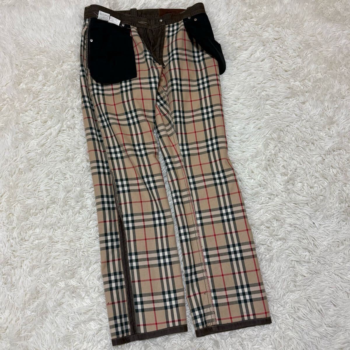 美品 BURBERRY LONDON バーバリーロンドン デニムパンツ 32 内側 美品 BURBERRY LONDON バーバリーロンドン デニムパンツ 32 内側