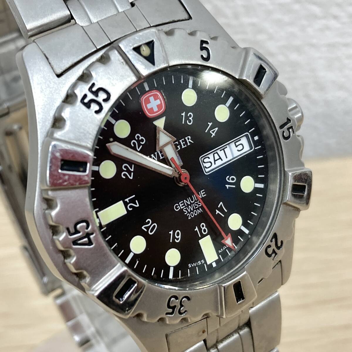 Yahoo!オークション - 稼働 / WENGER ウェンガー デイデイト 096.0674 ...