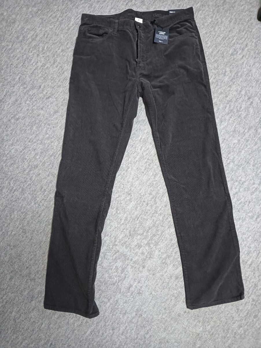 Yahoo!オークション - GAP コーデュロイパンツ 3332 未使用 ダークブラ...