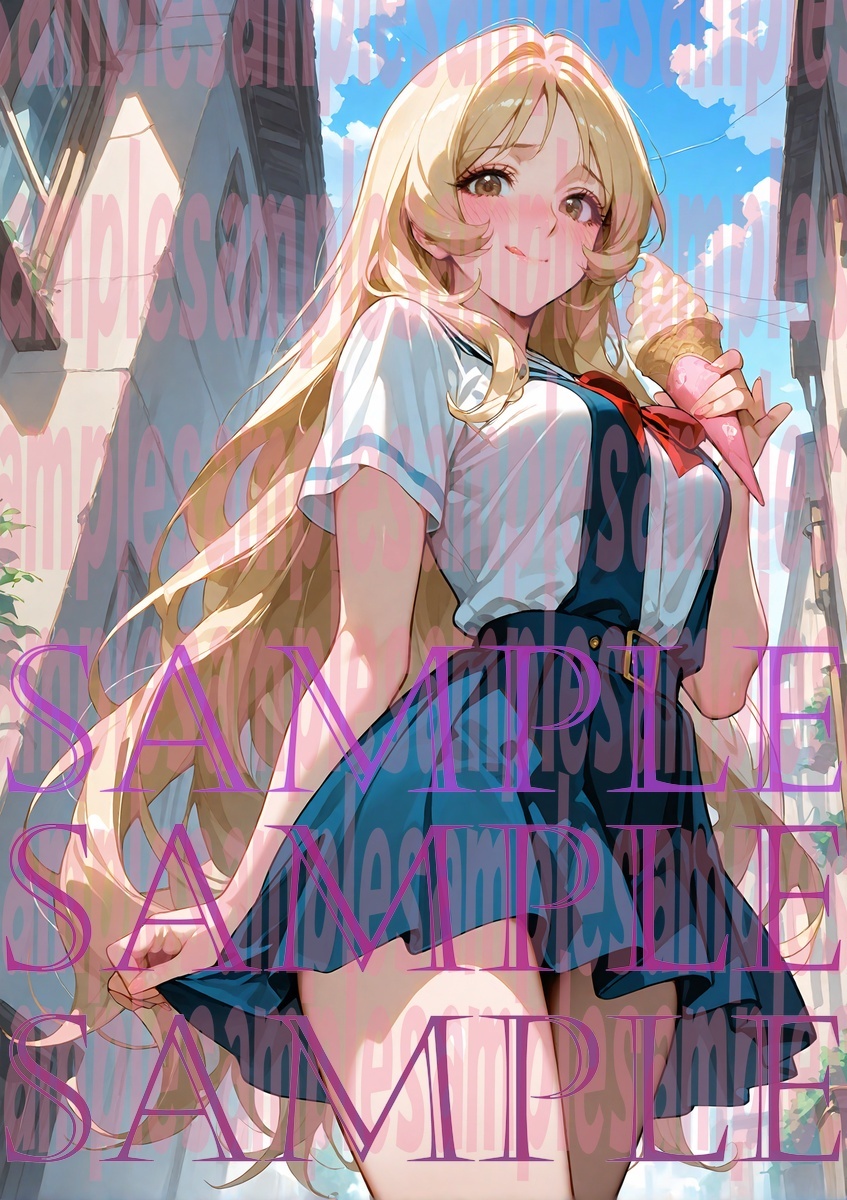 Yahoo!オークション - 【大谷める】A4 オリキャラ ブロンド ロングヘア...