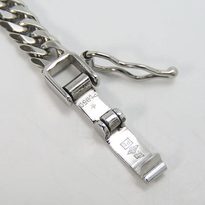 Yahoo!オークション - 送料無料 Pt850 喜平 W6面 ネックレス 51cm 約29...