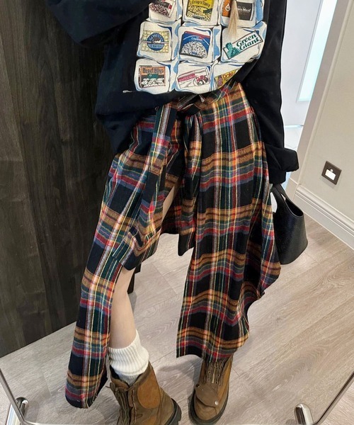 Yahoo!オークション - 「Sibra」 スカート M ブラウン レディース