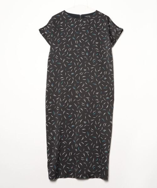 Yahoo!オークション - 「INDIVI」 半袖ワンピース 36 ブラック レディ...