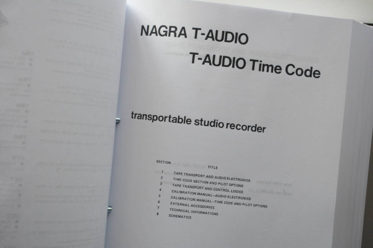Yahoo!オークション - NAGRA T-AUDIO MANUAL 約740ぺ－ジ