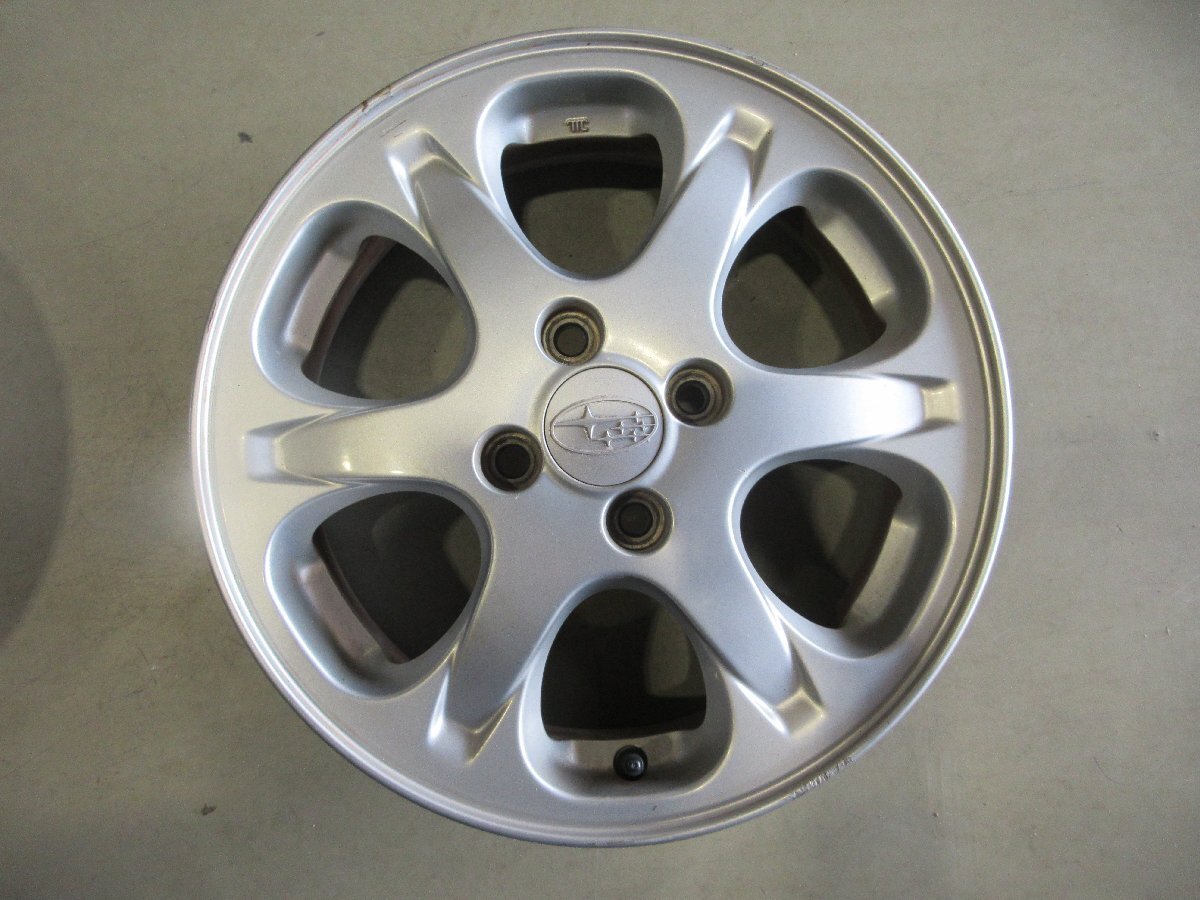 Yahoo!オークション - (R07/04/03) 15インチ アルミホイール / スバル...