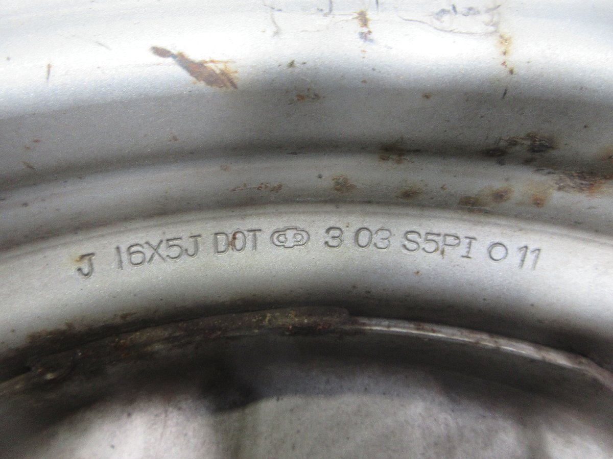 Yahoo!オークション - (R06/04/04) 16インチ 純正スチールホイール