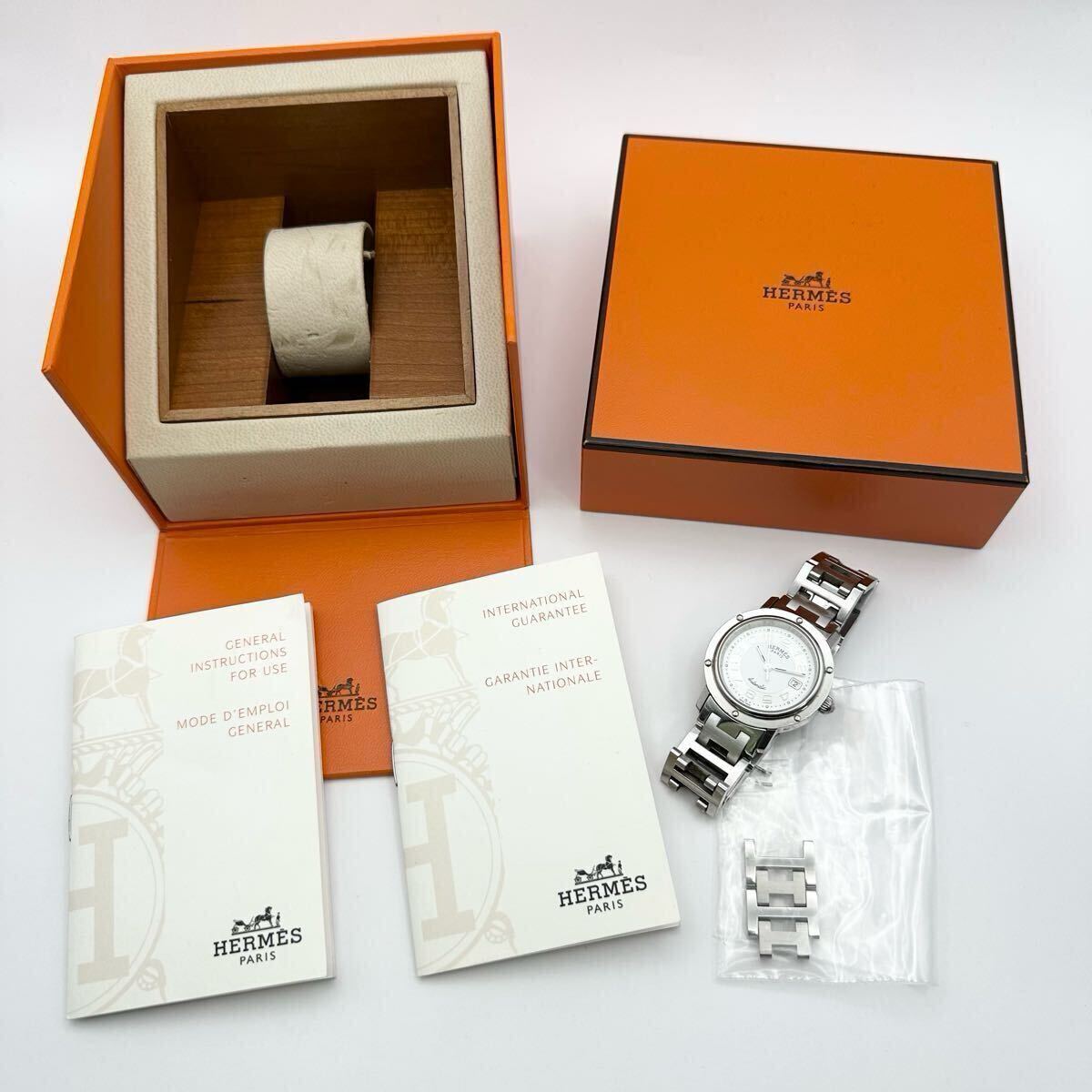 Yahoo!オークション - w417 稼働品 エルメス HERMES CL5.410 クリッパ...