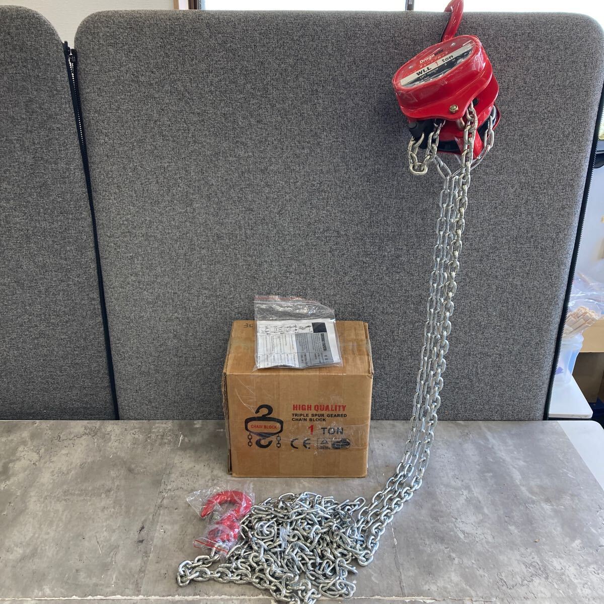 Yahoo!オークション - 0704c1409 Dragnwin チェーンブロック 1t 3m 同...