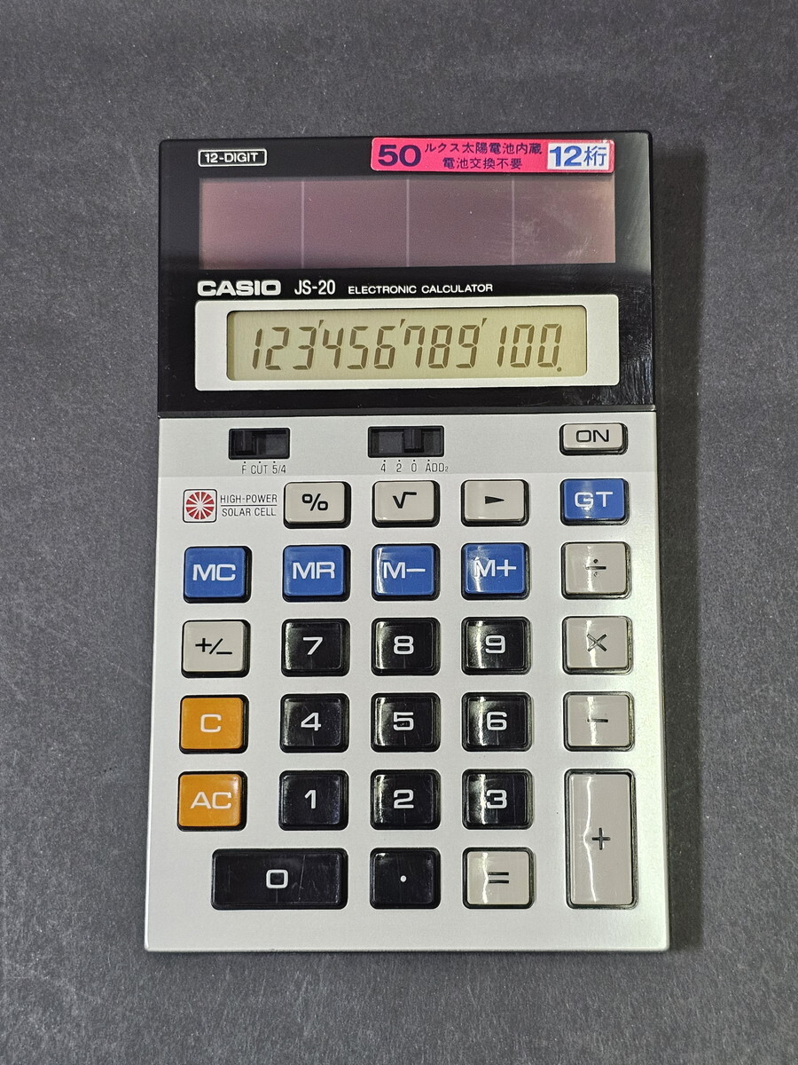 Yahoo!オークション - D002-60 CASIO/カシオ 電卓 電子計算機『JS-20』...