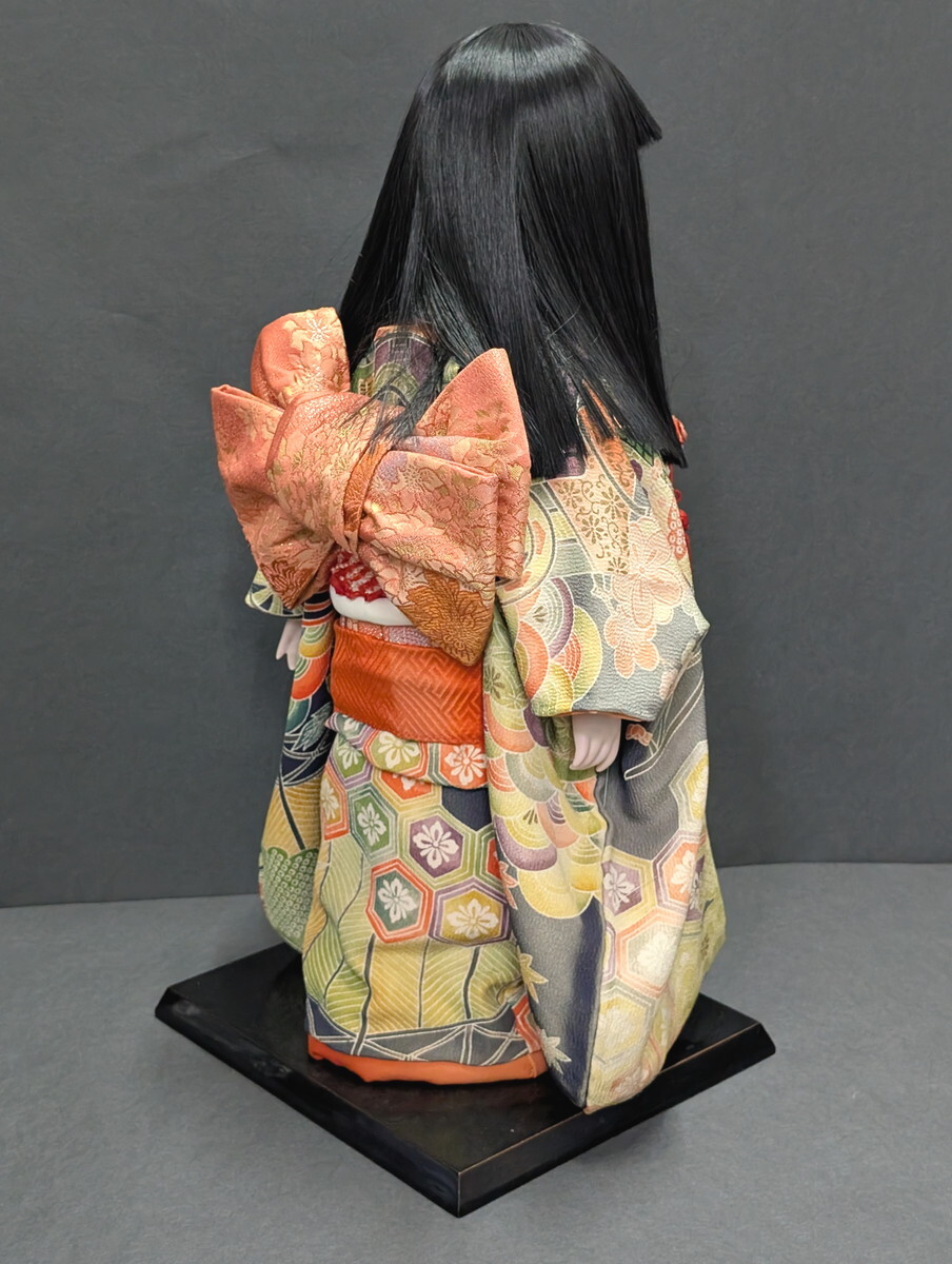 Yahoo!オークション - D104-80 人形師 椿彩 作「美壽久人形」三ツ折 磁...