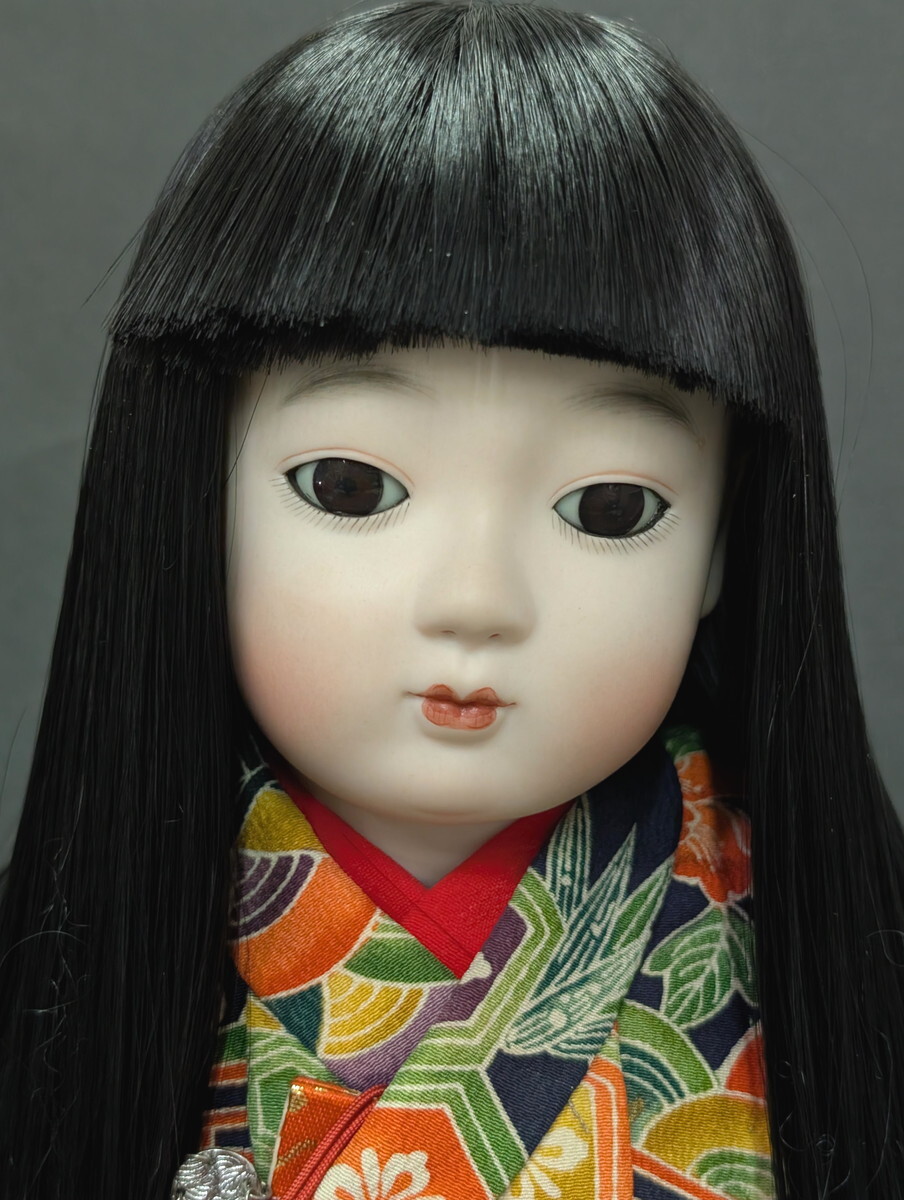 Yahoo!オークション - D104-80 人形師 椿彩 作「美壽久人形」三ツ折 磁...