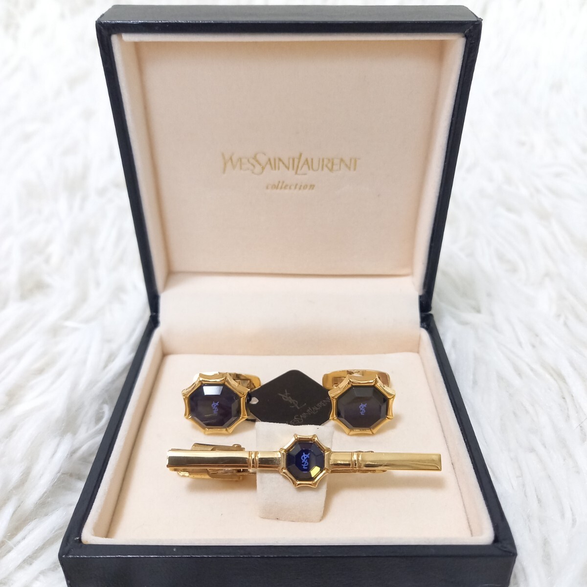 美品】 YVES SAINT LAURENT イヴサンローラン ネクタイピン 美品】 YVES SAINT LAURENT イヴサンローラン ネクタイピン