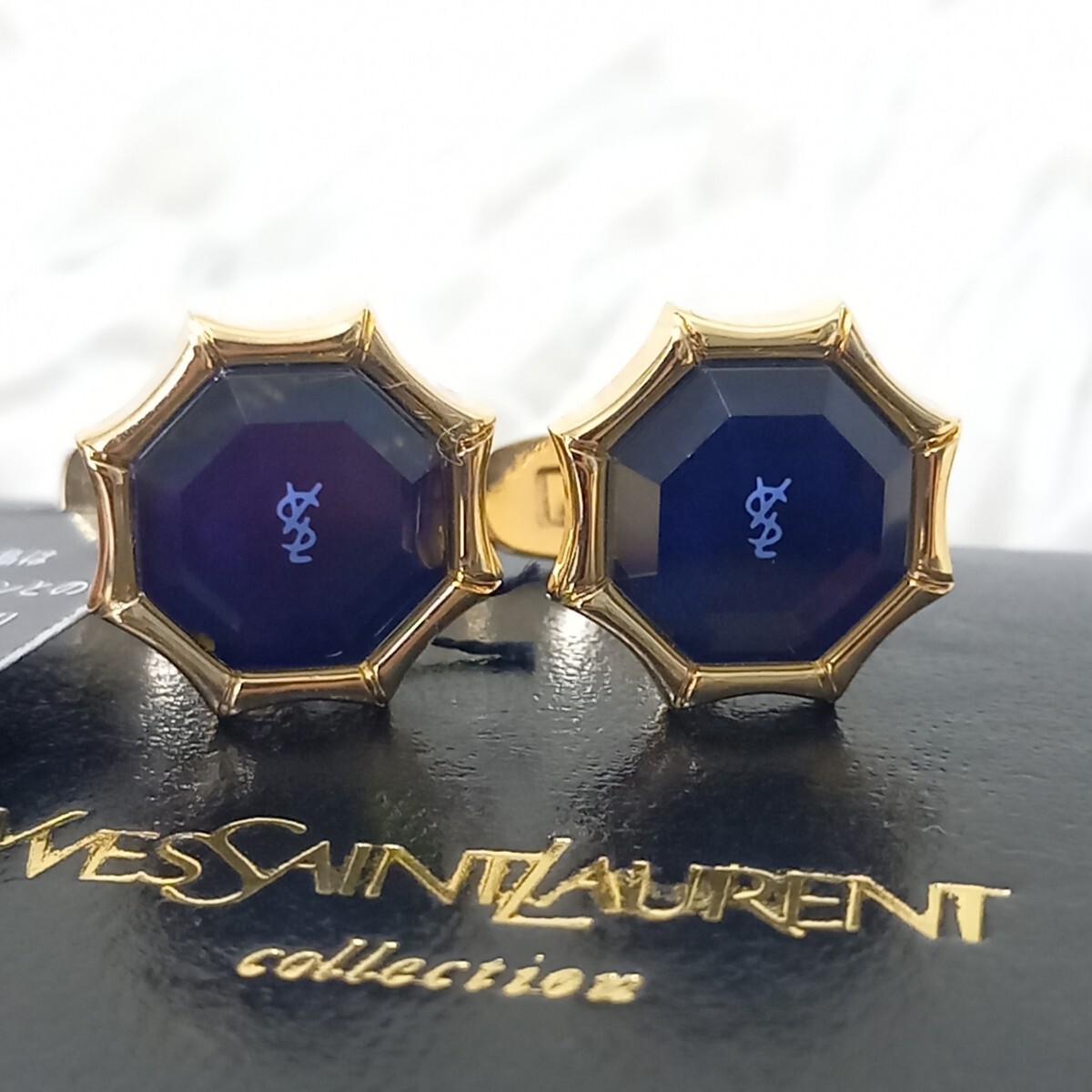 美品】 YVES SAINT LAURENT イヴサンローラン ネクタイピン 美品】 YVES SAINT LAURENT イヴサンローラン ネクタイピン