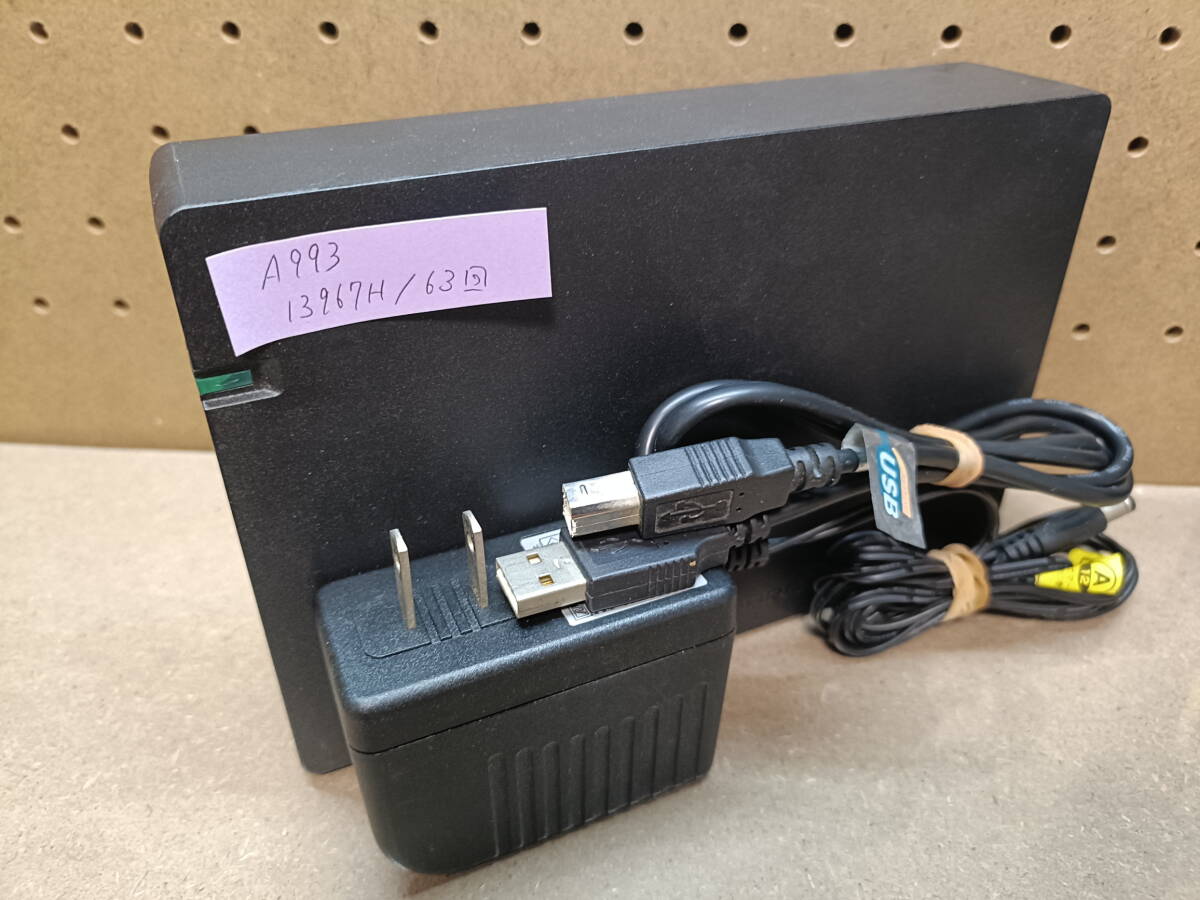 Yahoo!オークション - 【A993】I-O DATA 外付HDD HDCA-U2.0CK 2TB 正常...