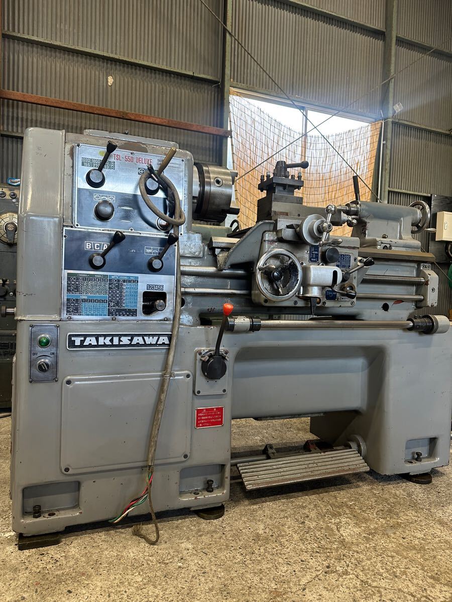 Yahoo!オークション - 汎用旋盤 滝澤 TSL-550 使用頻度少ないです
