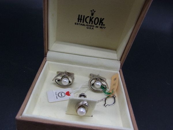 Yahoo!オークション - 美品 HICKOK ヒコック 本真珠 パール約0.6cm カ...