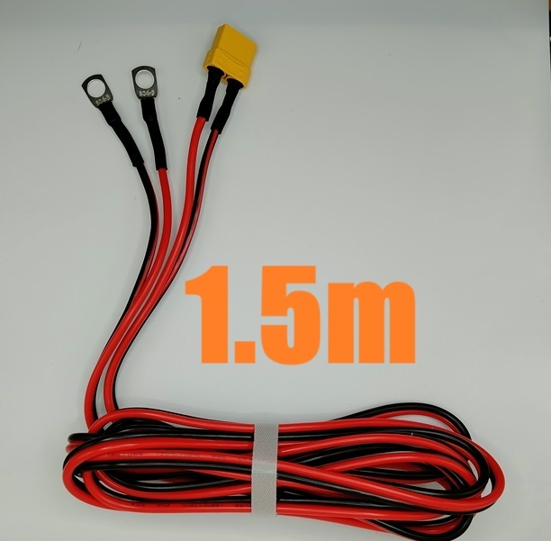 Yahoo!オークション - 1.5m XT90-Oリング端子ケーブル AWG12 12AWG 3.5...