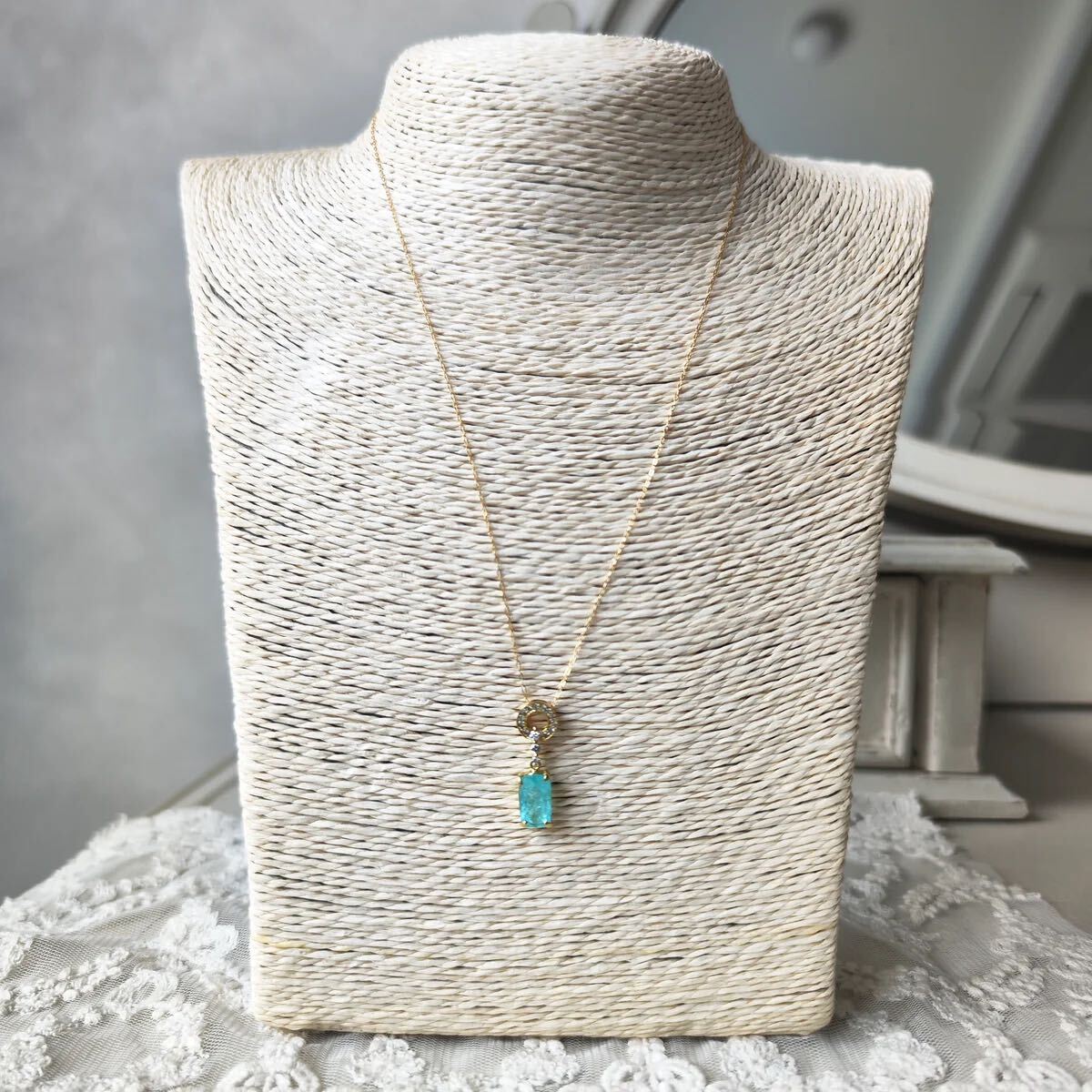 Yahoo!オークション - 【大粒 1.97ct】天然パライバトルマリン 天然ダ...