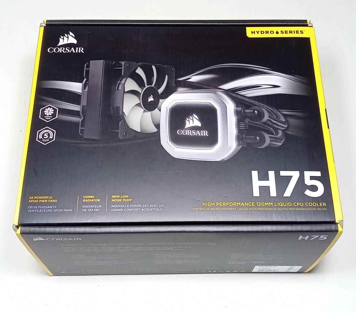 Yahoo!オークション - CORSAIR H75 2018 120mm水冷CPUクーラー ファン...