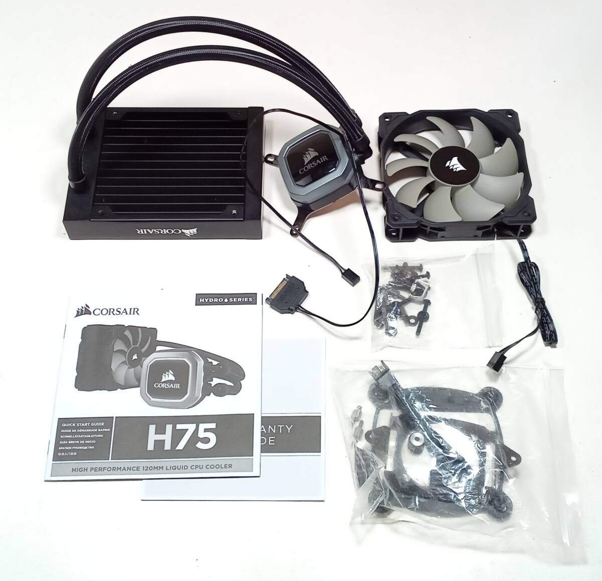 Yahoo!オークション - CORSAIR H75 2018 120mm水冷CPUクーラー ファン...