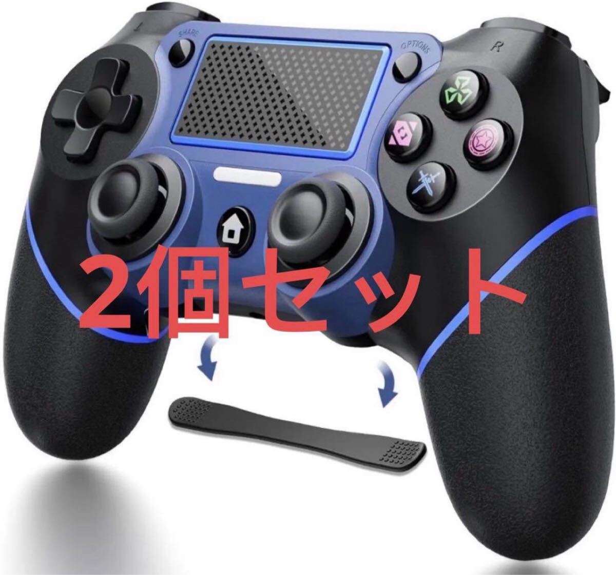 ワイヤレス コントローラー for P4 QZT-P4-05 2個セット 白黒 ワイヤレス コントローラー for P4 QZT-P4-05 2個セット 白黒