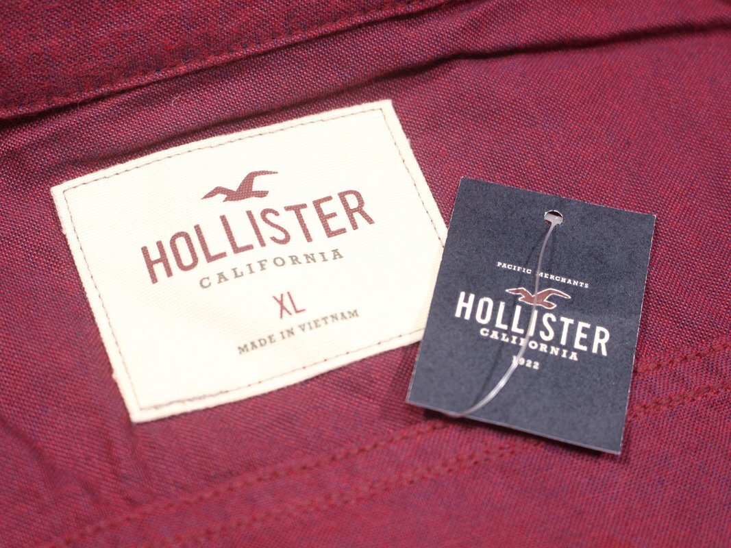 タグ付 HOLLISTER ホリスター ロゴ刺繍 長袖シャツ XL(長袖シャツ)｜売買されたオークション情報、yahooの商品情報をアーカイブ公開 - オークファン（aucfan.com）