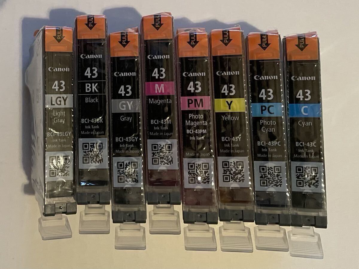 Yahoo!オークション - Canon純正品インクカートリッジ/BCI-43(8色セッ...