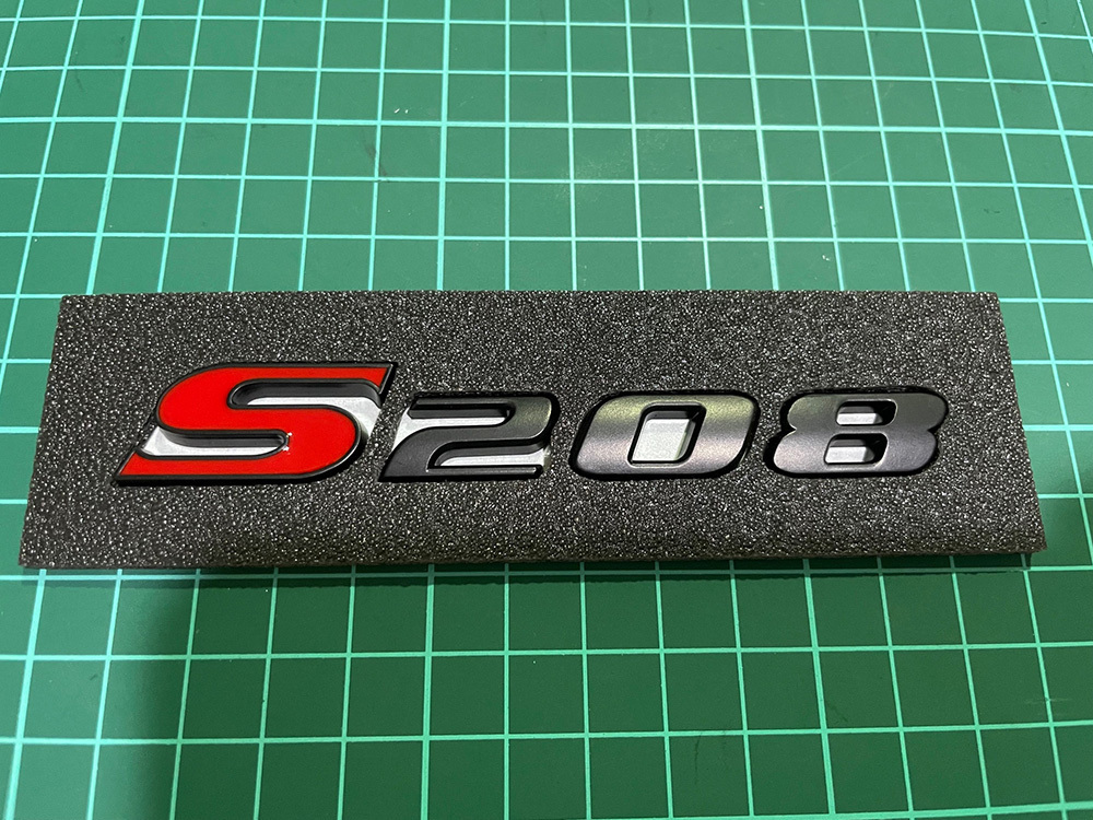 Yahoo!オークション - 【即納品】S208 リア エンブレム マットブラック...