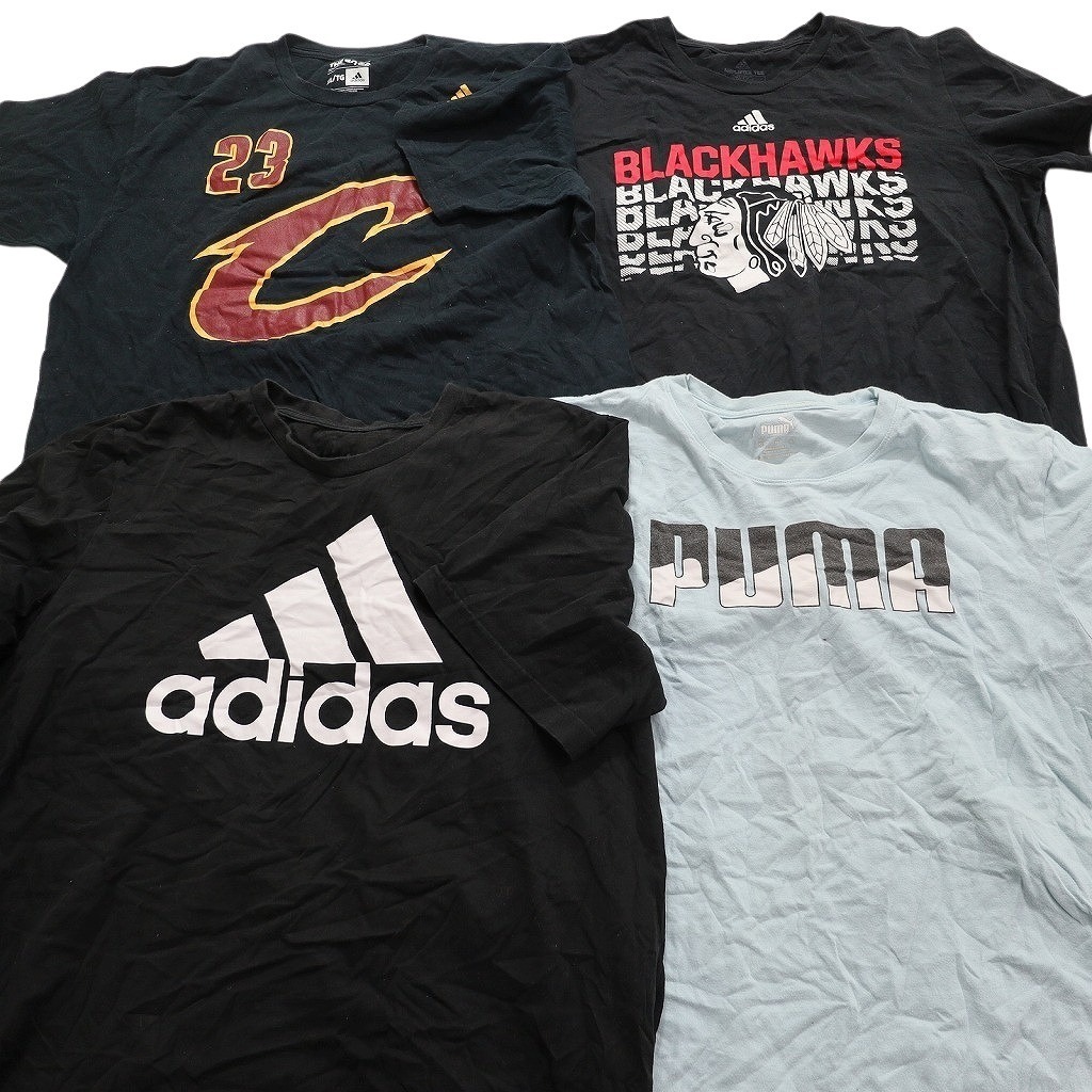 日本代購代標第一品牌【樂淘letao】－古着卸 まとめ売り スポーツブランドMIX 半袖Tシャツ 16枚セット (メンズ XL ) アディダス プロチーム NHL 中古 古着 MZ5427 1 ...