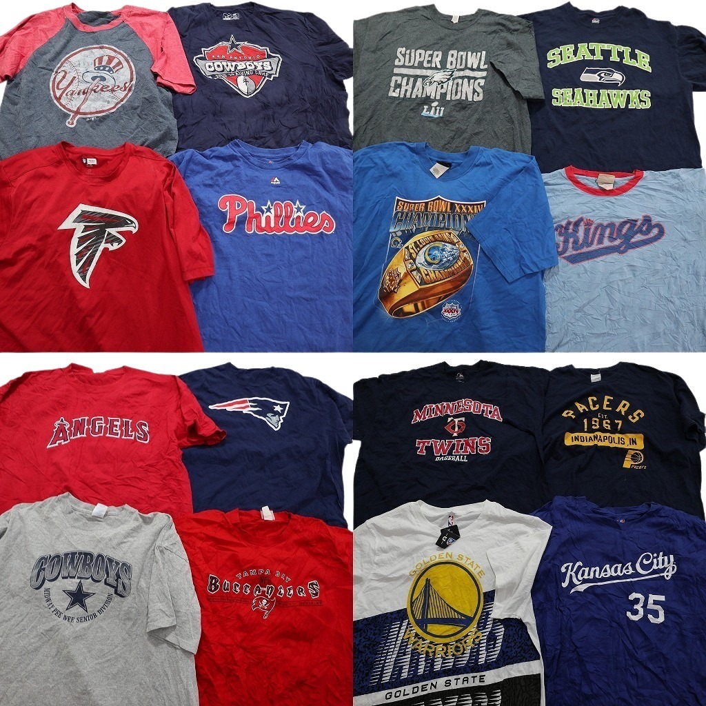 Yahoo!オークション - 古着卸 まとめ売り プロチーム 半袖Tシャツ 16枚...