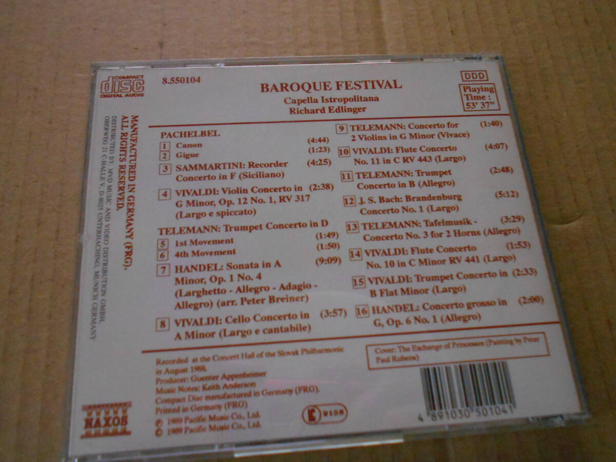 Yahoo!オークション - 【CD】【NAXOS】バロック・フェスティヴァル（...