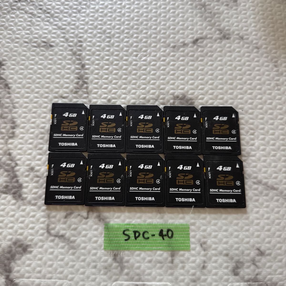 Yahoo!オークション - SDC-40 激安 SDカード TOSHIBA 4GB 10枚 まとめ...