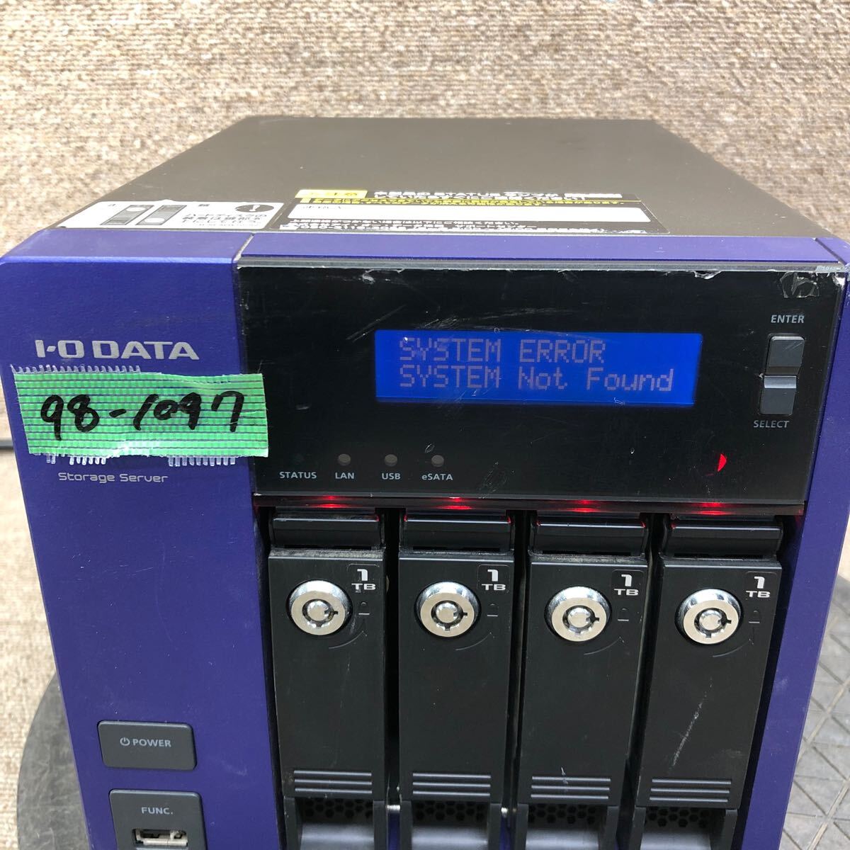 Yahoo!オークション - 98-1097 激安 PC パーツ HDDケース NAS IO DATA ...