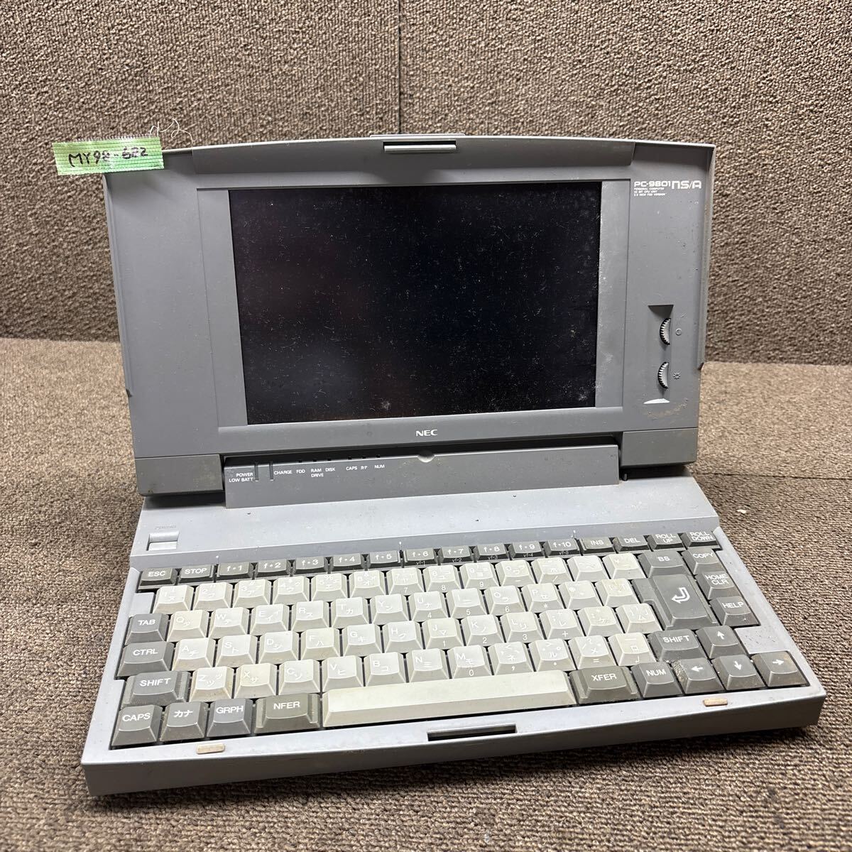 Yahoo!オークション - MY98-682 激安 PC98 ノートブック NEC PC-9801NS...