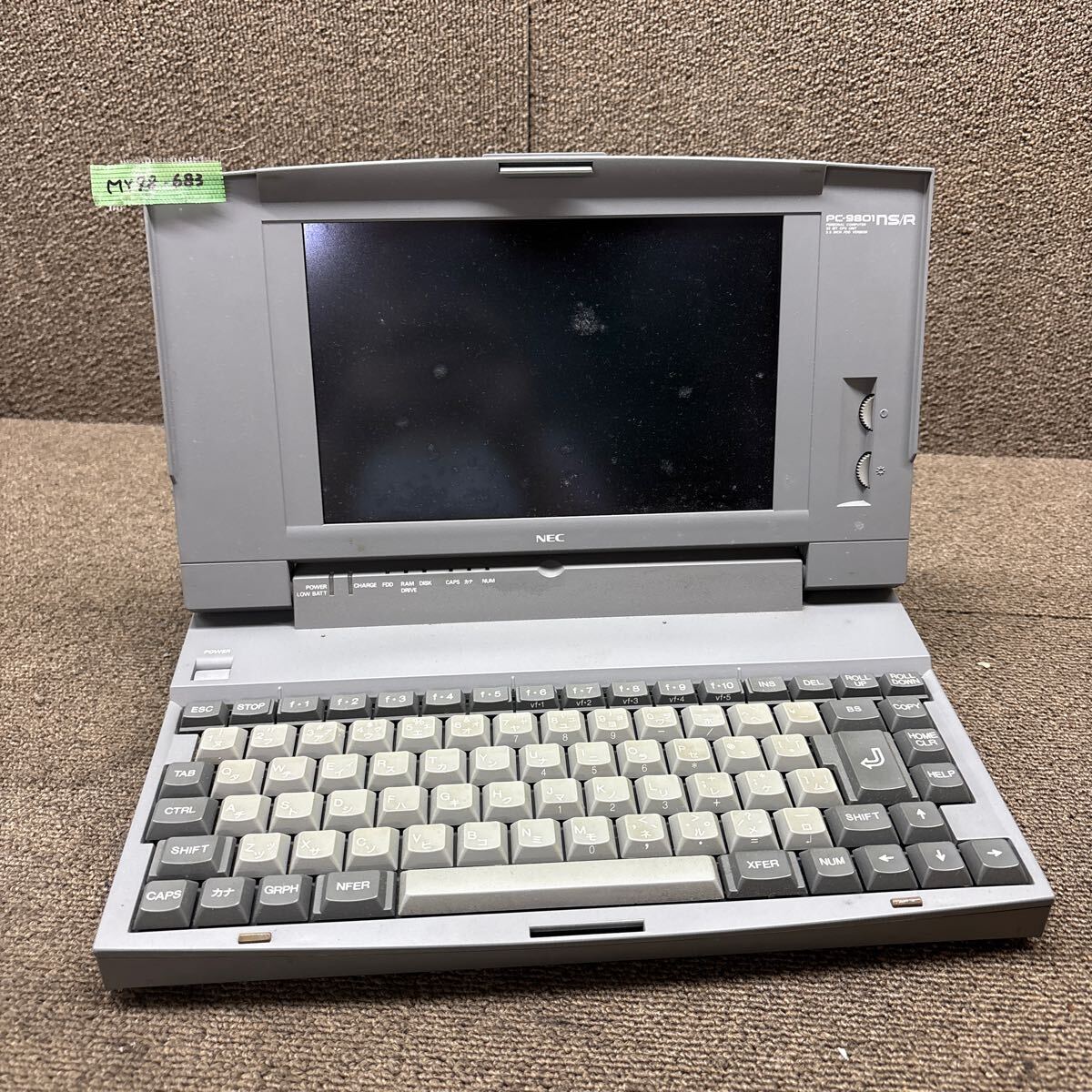 Yahoo!オークション - MY98-683 激安 PC98 ノートブック NEC PC-9801NS...