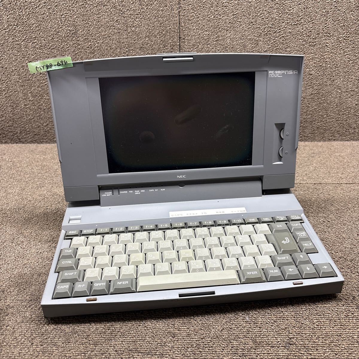 Yahoo!オークション - MY98-694 激安 PC98 ノートブック NEC PC-9801NS...