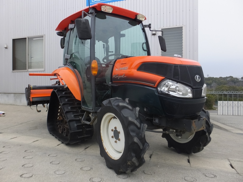 即使用可 クボタ KL3450-FQMANPP-PC2 722時間 34馬力 キャビン パワステ 倍速 AD 自動水平 4WD 逆転 トラクタ ロータリ kubota H(車体)｜売買された ...