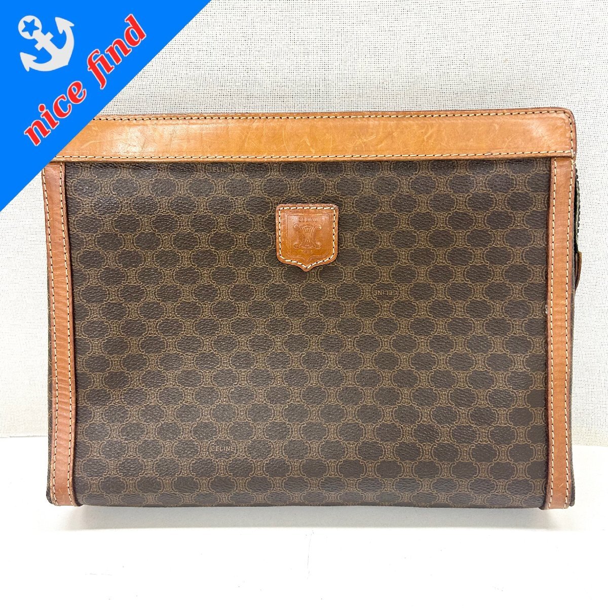 Yahoo!オークション - オールドセリーヌ CELINE マカダム柄 M09 クラ...