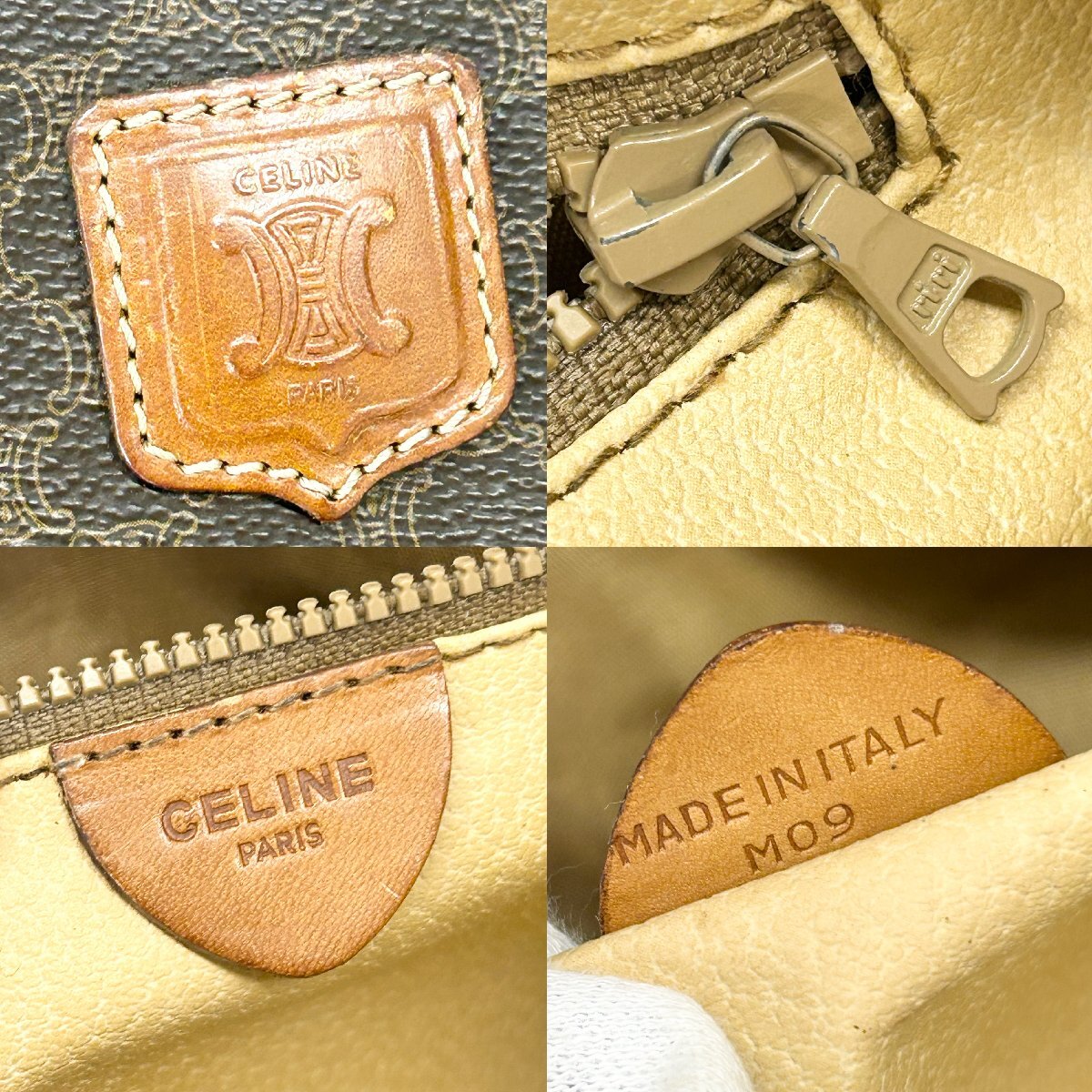 Yahoo!オークション - オールドセリーヌ CELINE マカダム柄 M09 クラ...